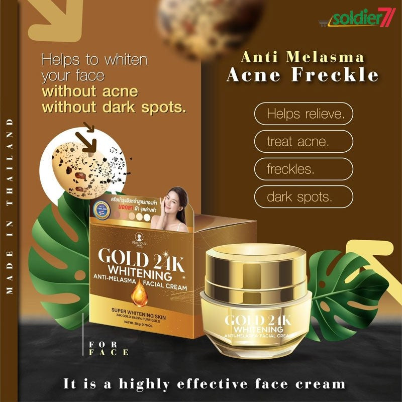 Precious Skin Gold 24k Whitening Anti-Melasma Facial Cream
